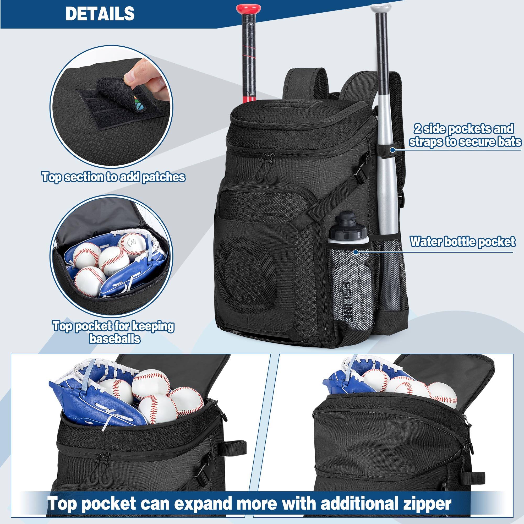 Cozy Serene Baseball Bag For Adult And Backpack Softball With Holder ...