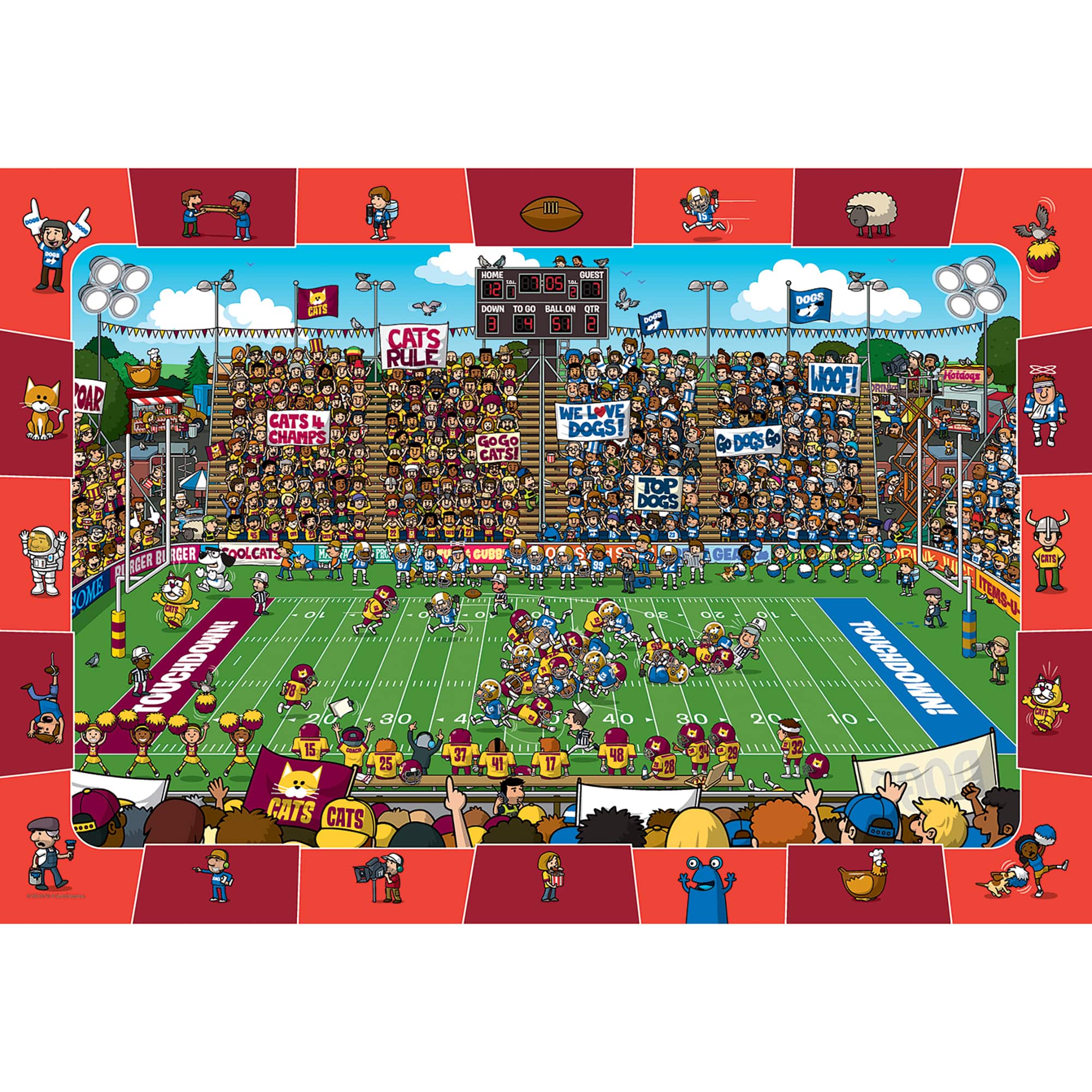 Eurographics Spot & Find Football Puzzle, 100 Pieces G0628136604741 ...