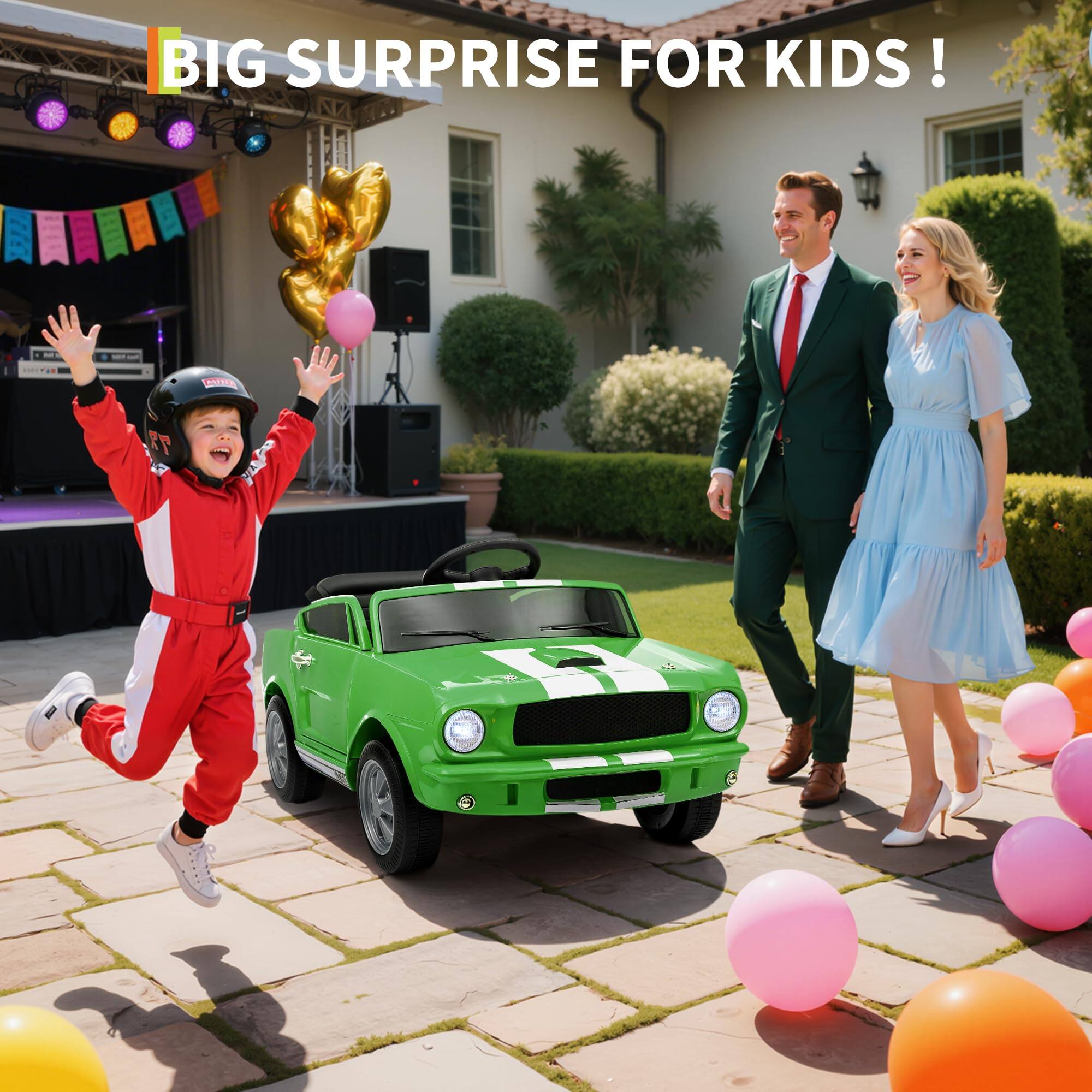 Jojoka 24V Licensed Shelby GT350 Ride On Car, Ford Kids Electric ...