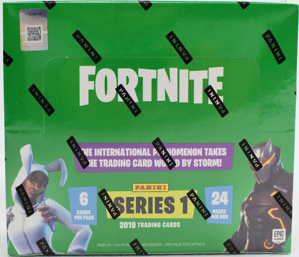 2019 Fortnite Series 1 Trading Cards Hobby Box (USA PRINT / Panini Wrap ...