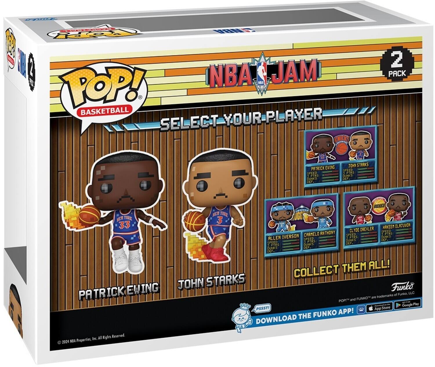 Funko POP! NBA JAM: Knicks Ewing & Starks 2 Pack COLLECTIBLES ...
