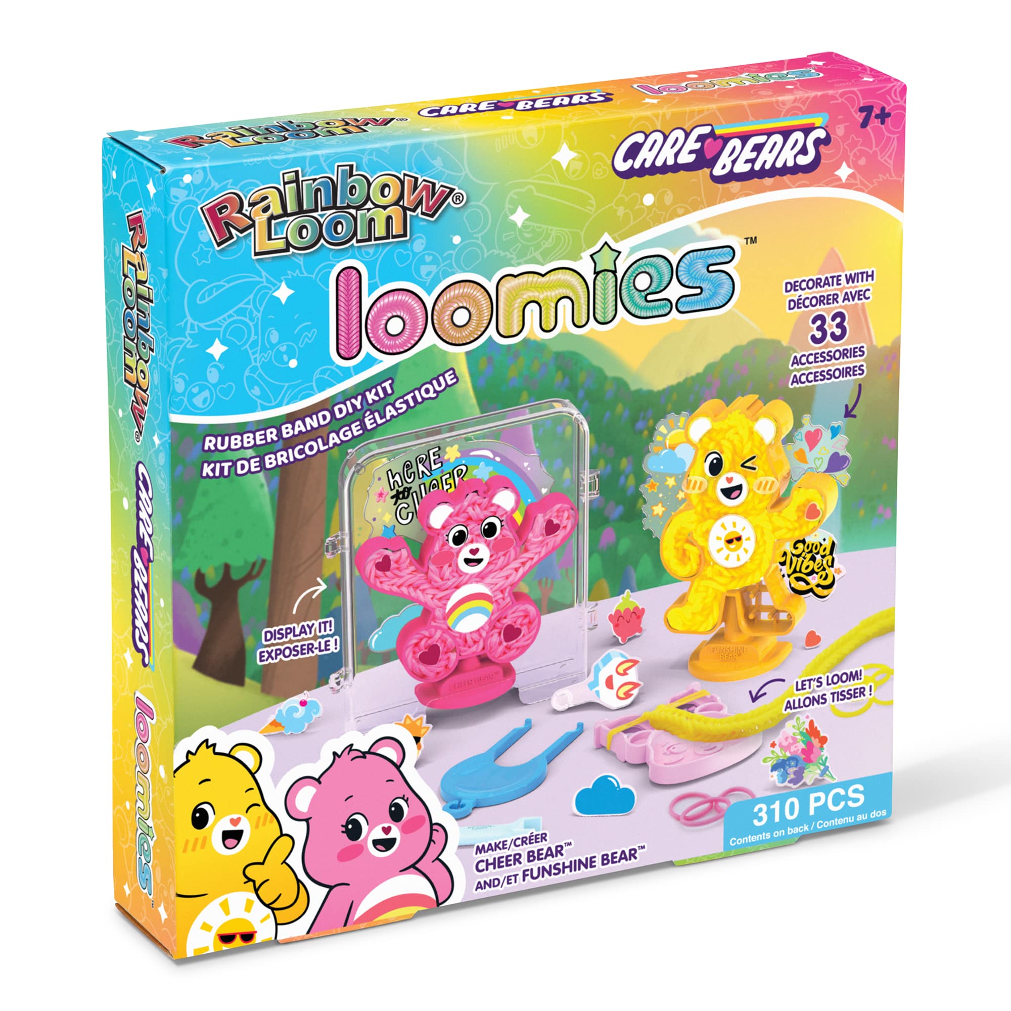 Choon's Design Rainbow Loom: Care Bears Loomies Cheer Bear & Funshine ...