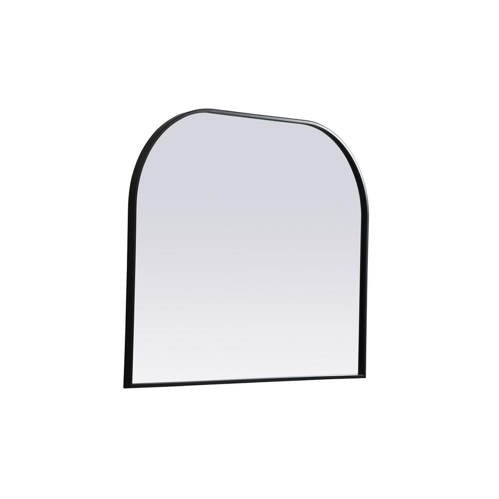 Elegant Decor Metal Frame Arch Mirror 36x30 Inch Black BG3607933 - Best Buy