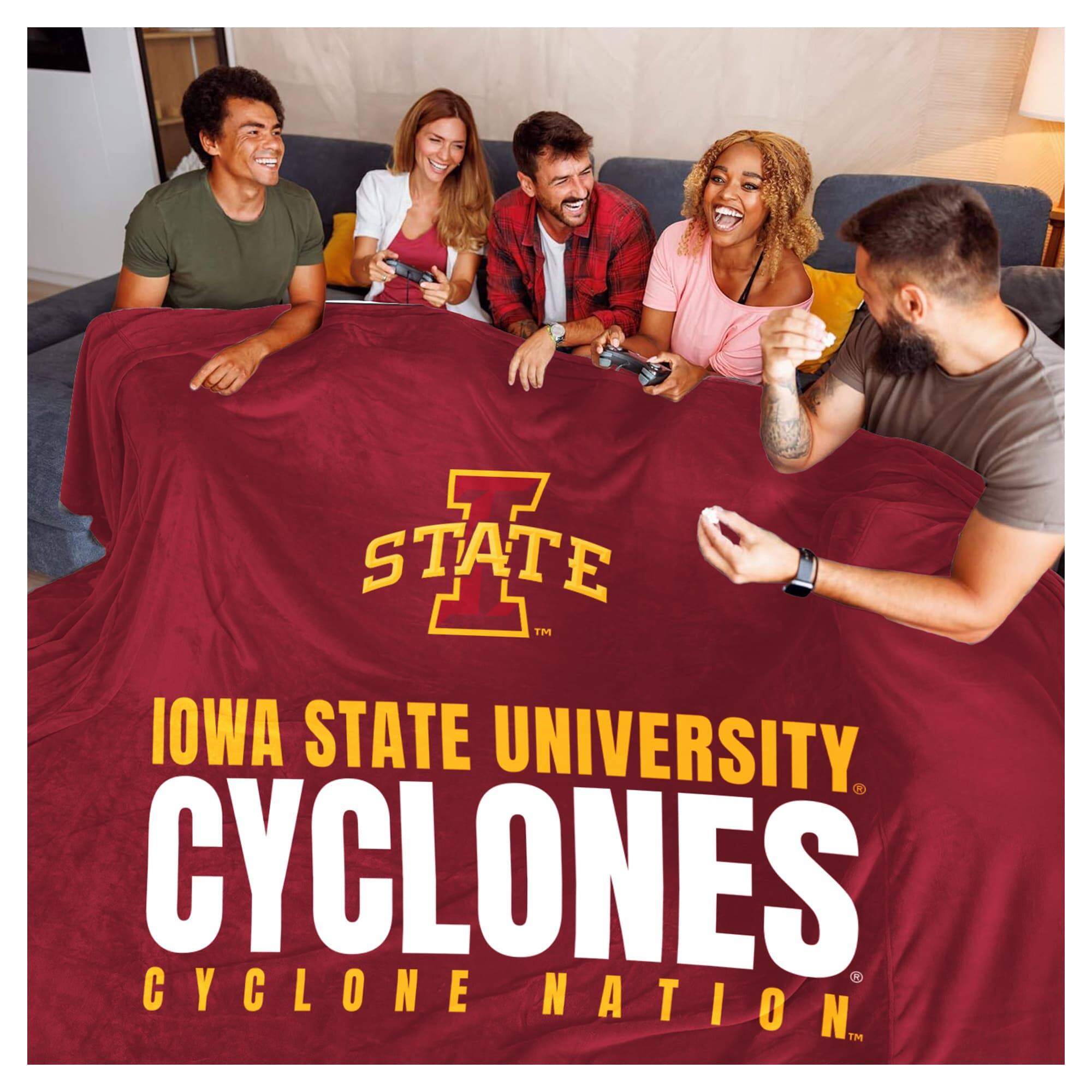 Pegasus Iowa State Cyclones 60" x 90" Oversized Slogan Fade Ultra Cozy ...