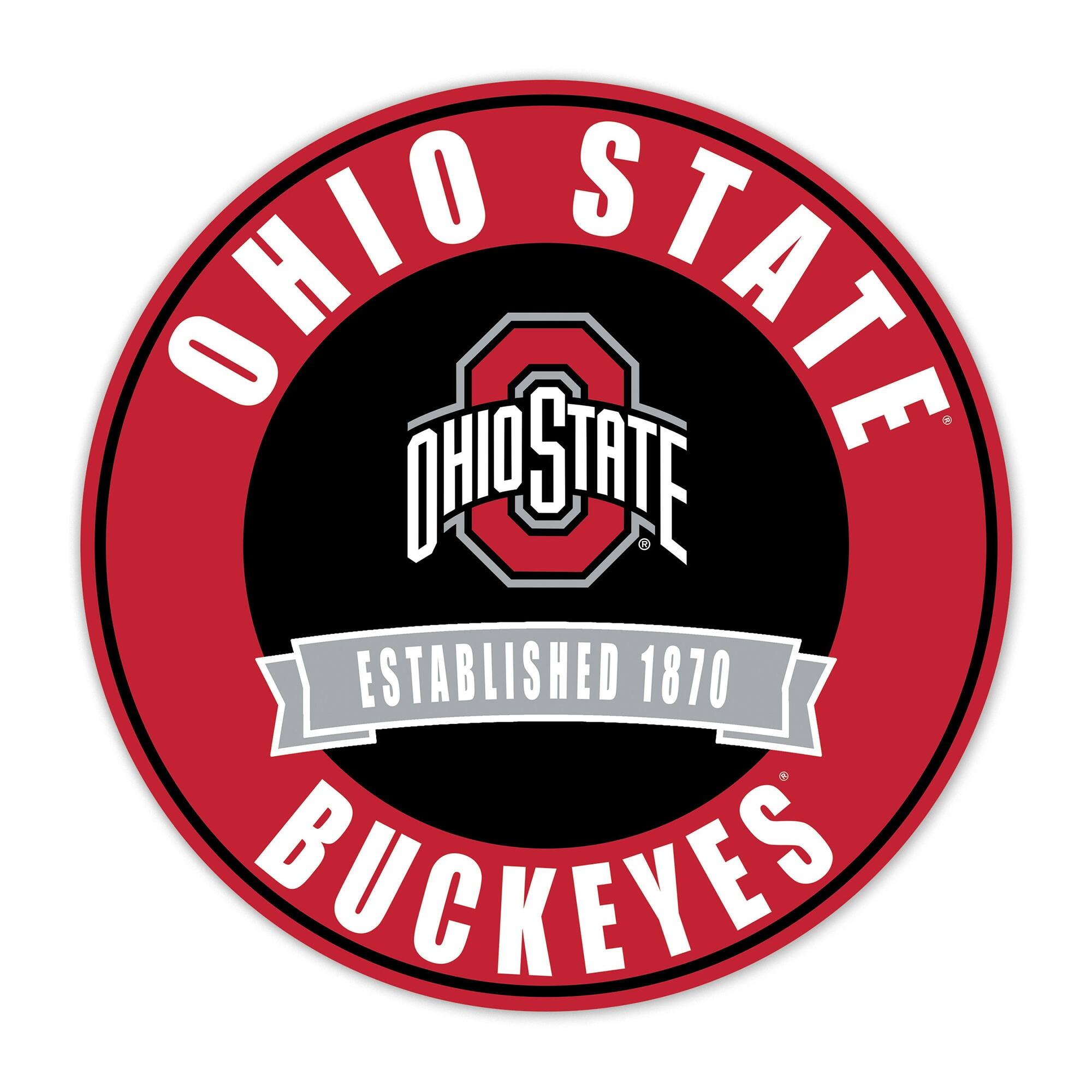 Fan Creations Ohio State Buckeyes 24" Circle with Banner Multicolor ...
