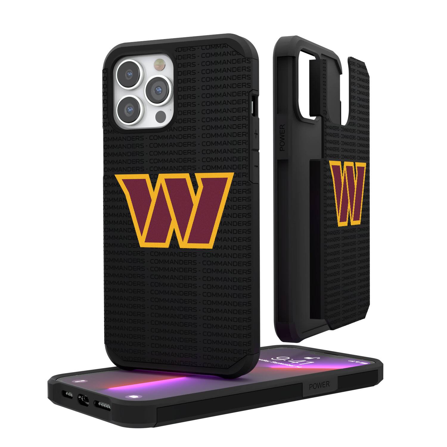 Keyscaper NFL Washington Commanders iPhone Rugged Case with Text Design ...