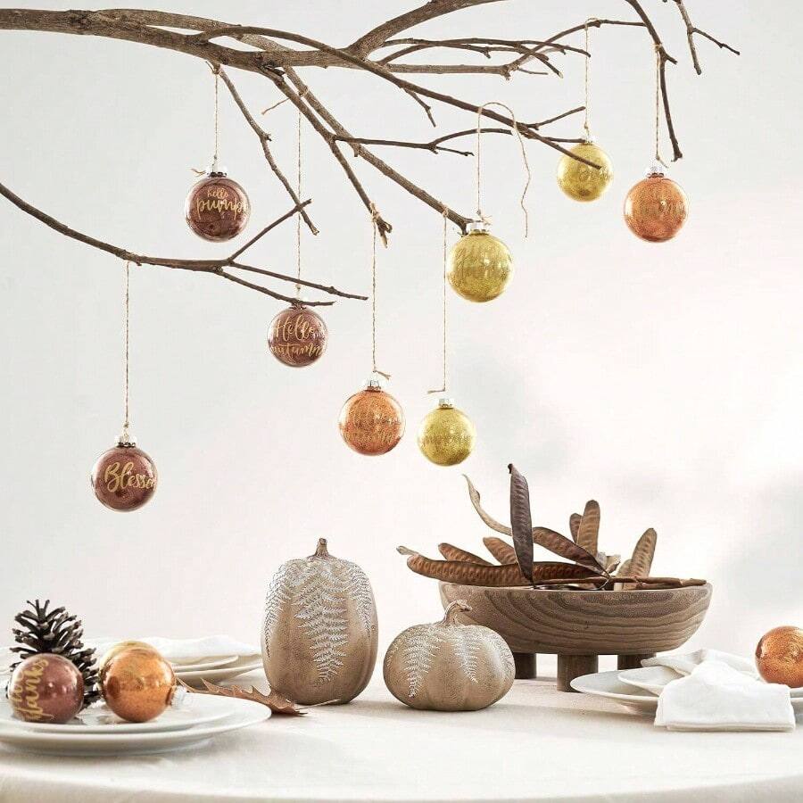 Live At Space 12PCS Thanksgiving Hanging Ball Ornaments 2 36 Inch Fall ...