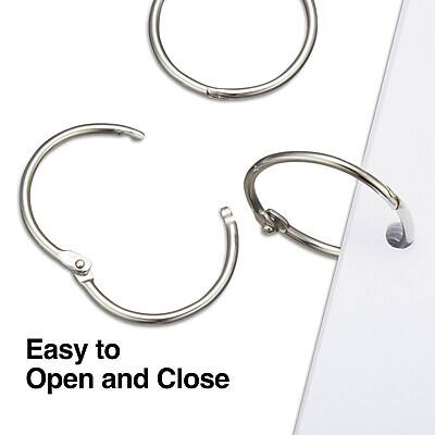 Staples Book Rings, 1.5", 100/Pack (44416) Silver ST44416/44416 - Best Buy