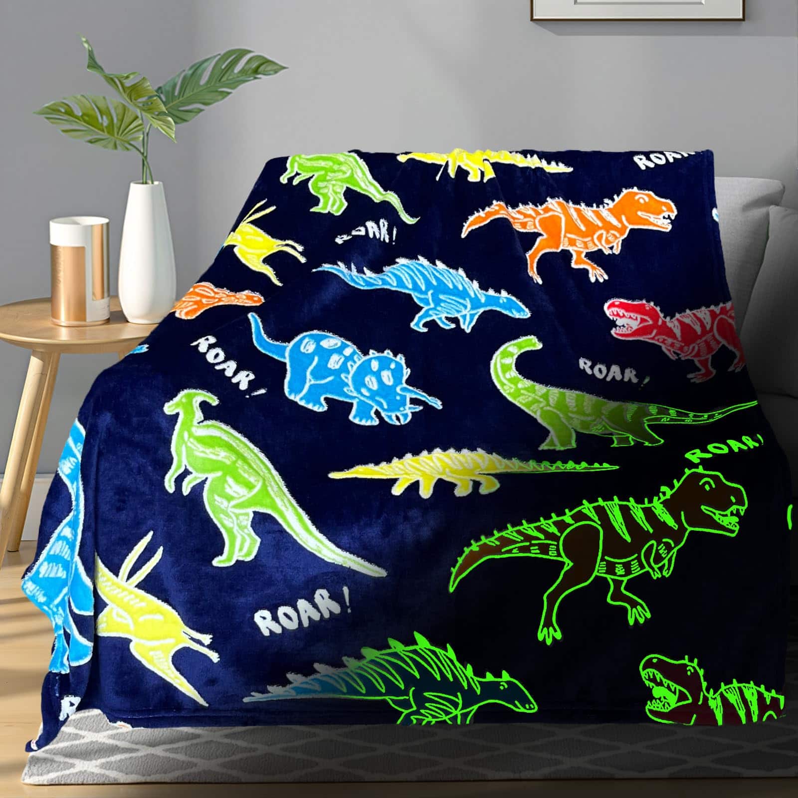 Klein NICHOLAS - Unicorn Glow In The Dark Blanket For Girls/kids ...