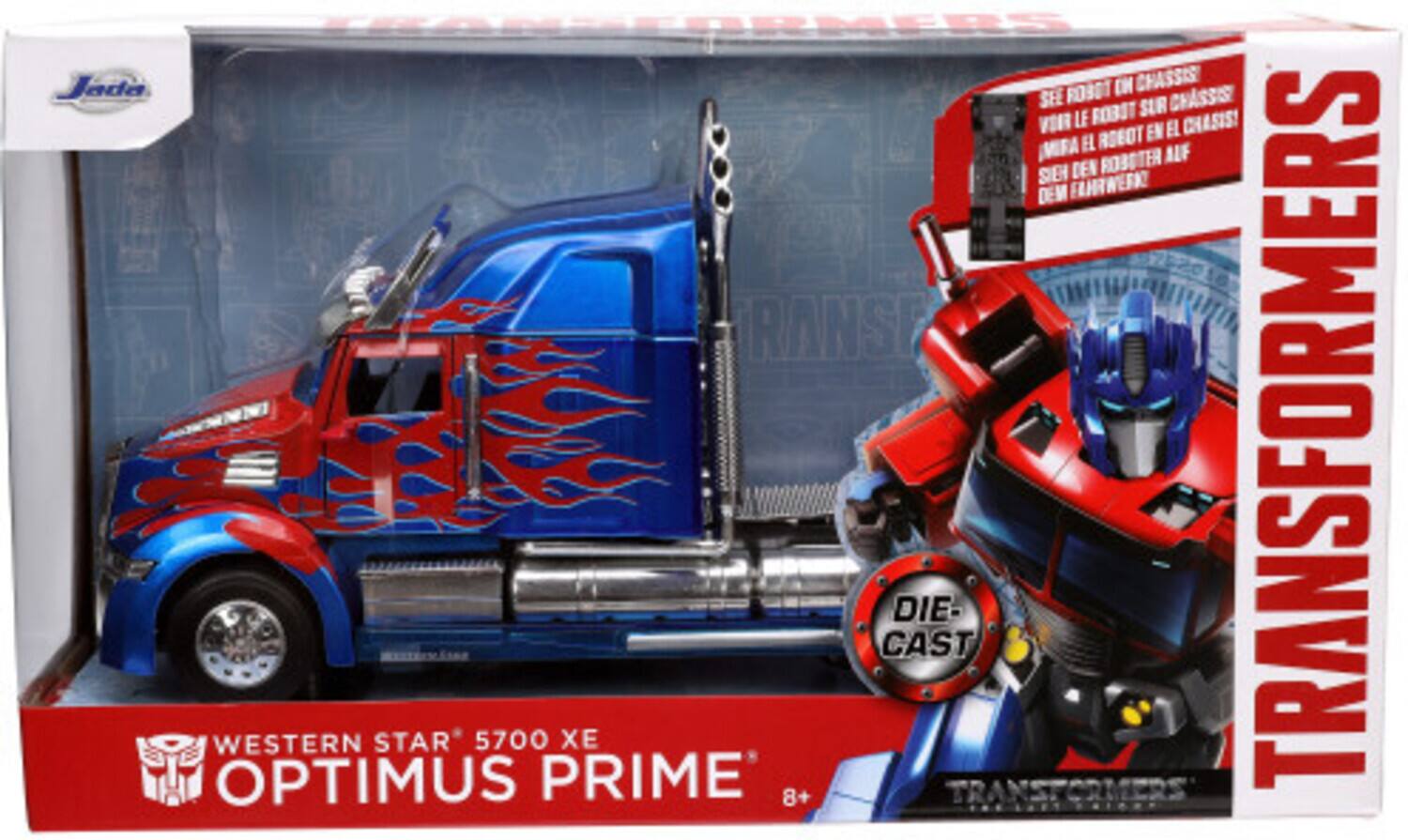 Jada Toys 1:24 Transformers: The Last Knight Hollywood Rides Optimus ...
