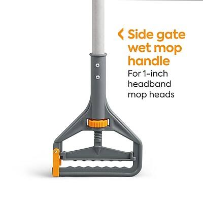 Coastwide Professional 60" Side Gate Fiberglass Wet Mop Handle, Plastic ...
