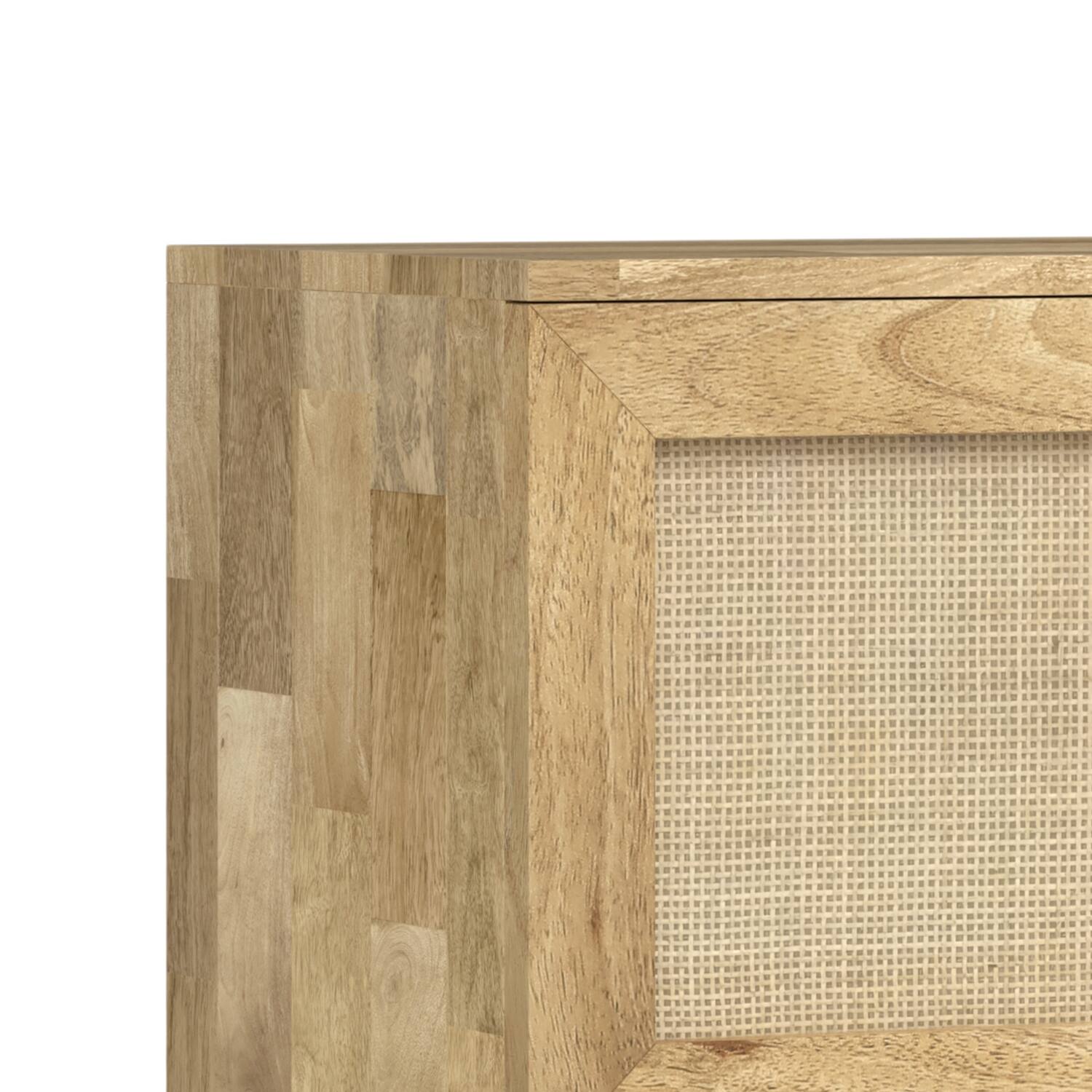 Simpli Home Reeves SOLID MANGO WOOD 60 inch Wide TV Media Stand For TVs ...