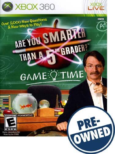 Best Buy Are You Smarter Than A 5th Grader Game Time PRE OWNED Xbox 360