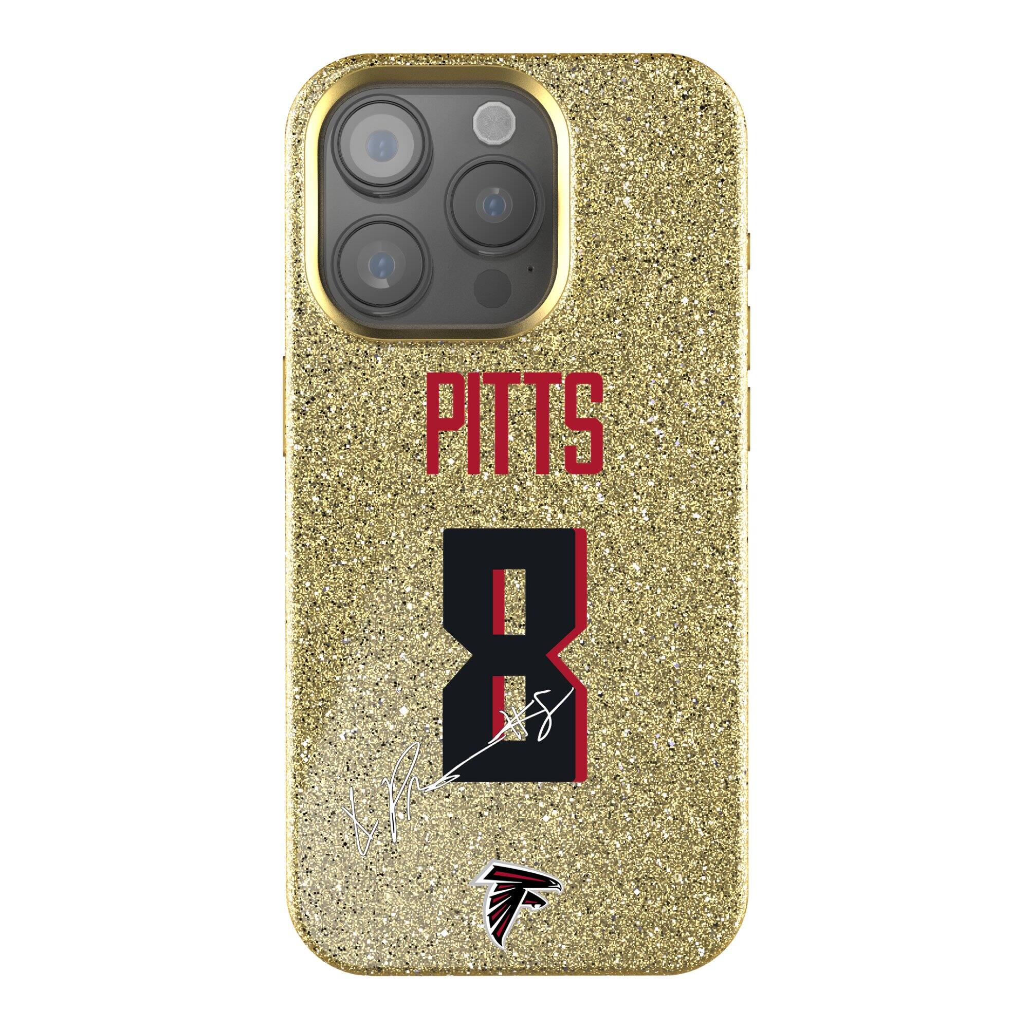 Keyscaper NFL Kyle Pitts Atlanta Falcons Bling iPhone Case 16 Pro Gold ...