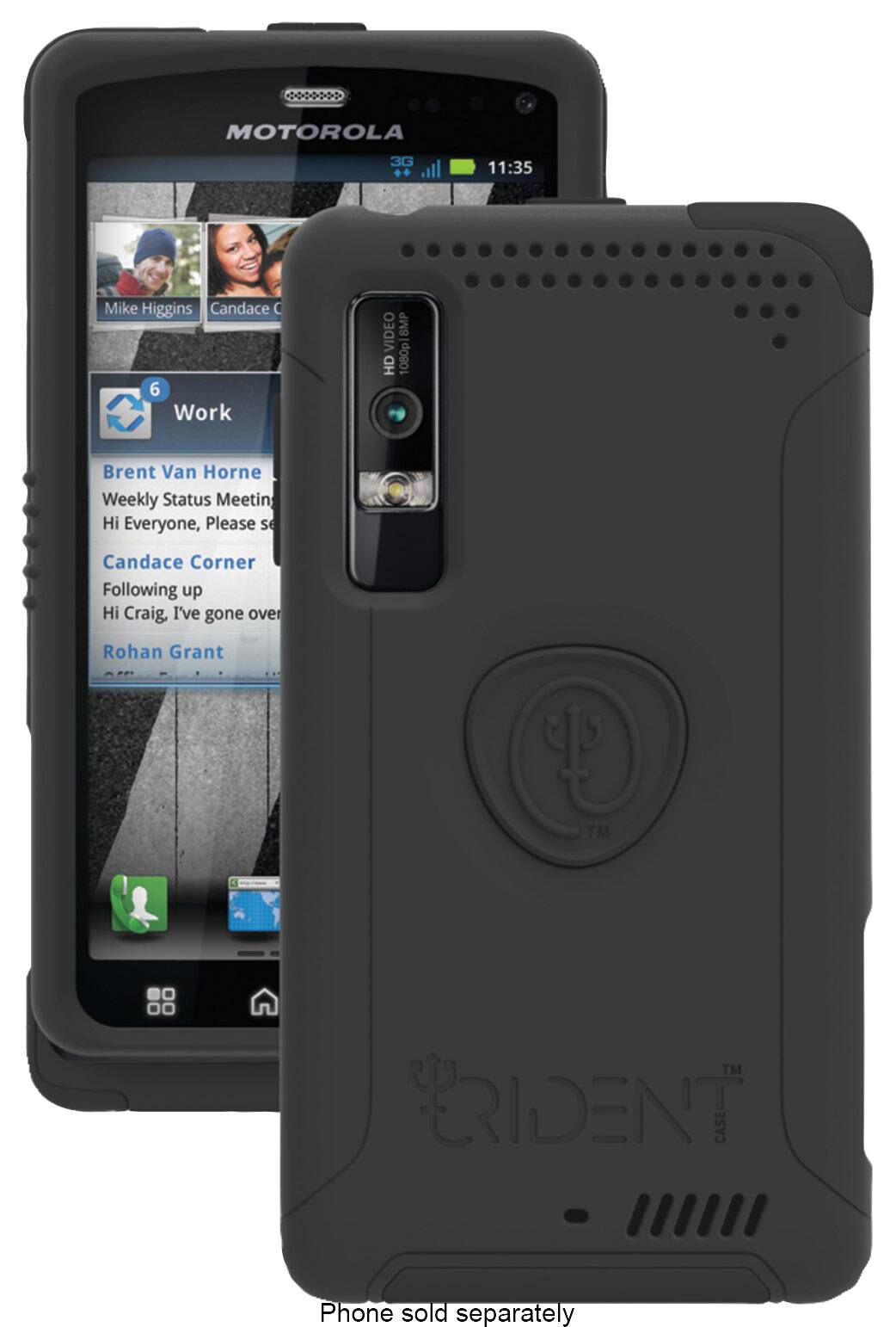Best Buy: Trident Aegis Case for Select Motorola Cell Phones Black AG ...