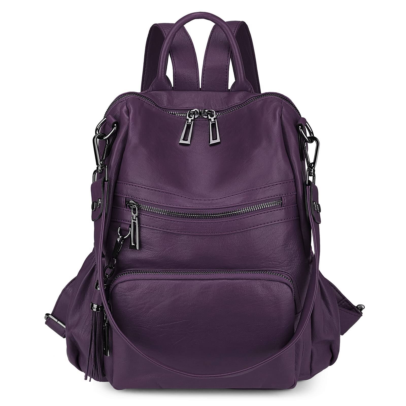 Cozy Serene Travel Backpack Purse For Women Vegan Leather Ladies Fashion Tassel Shoulder Bag ...