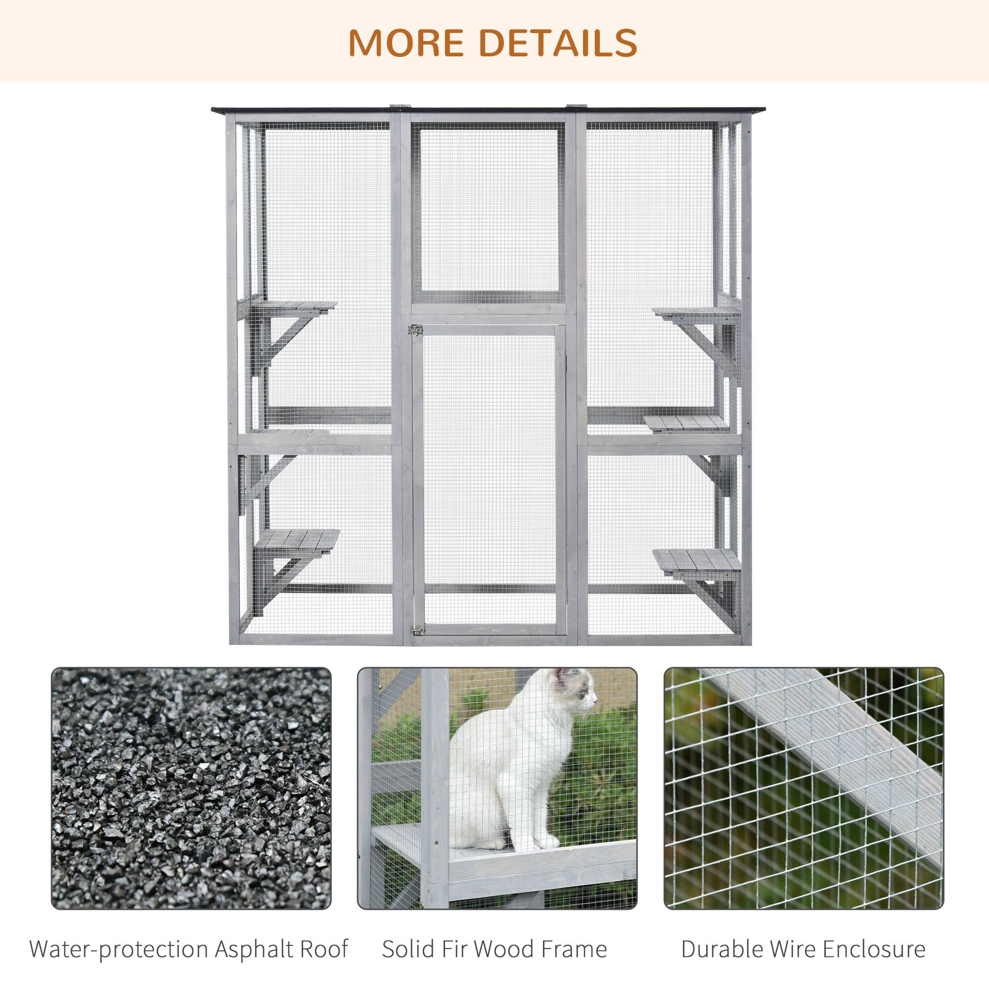 Pawhut Large Catio Enclosure with Weather Protection - Best Buy