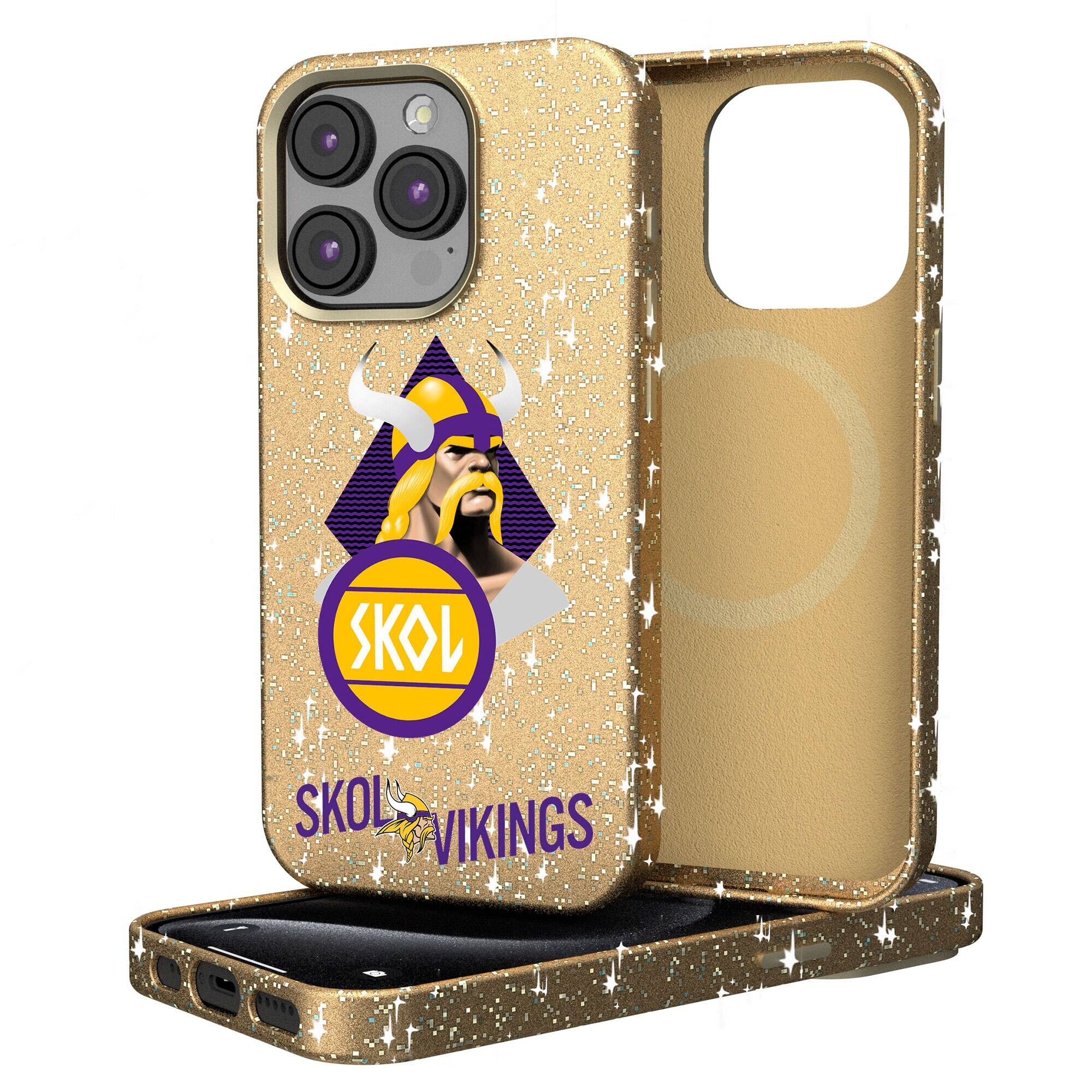 Keyscaper NFL Minnesota Vikings 2024 Illustrated Limited Edition Bling iPhone Case 15 Pro Max ...