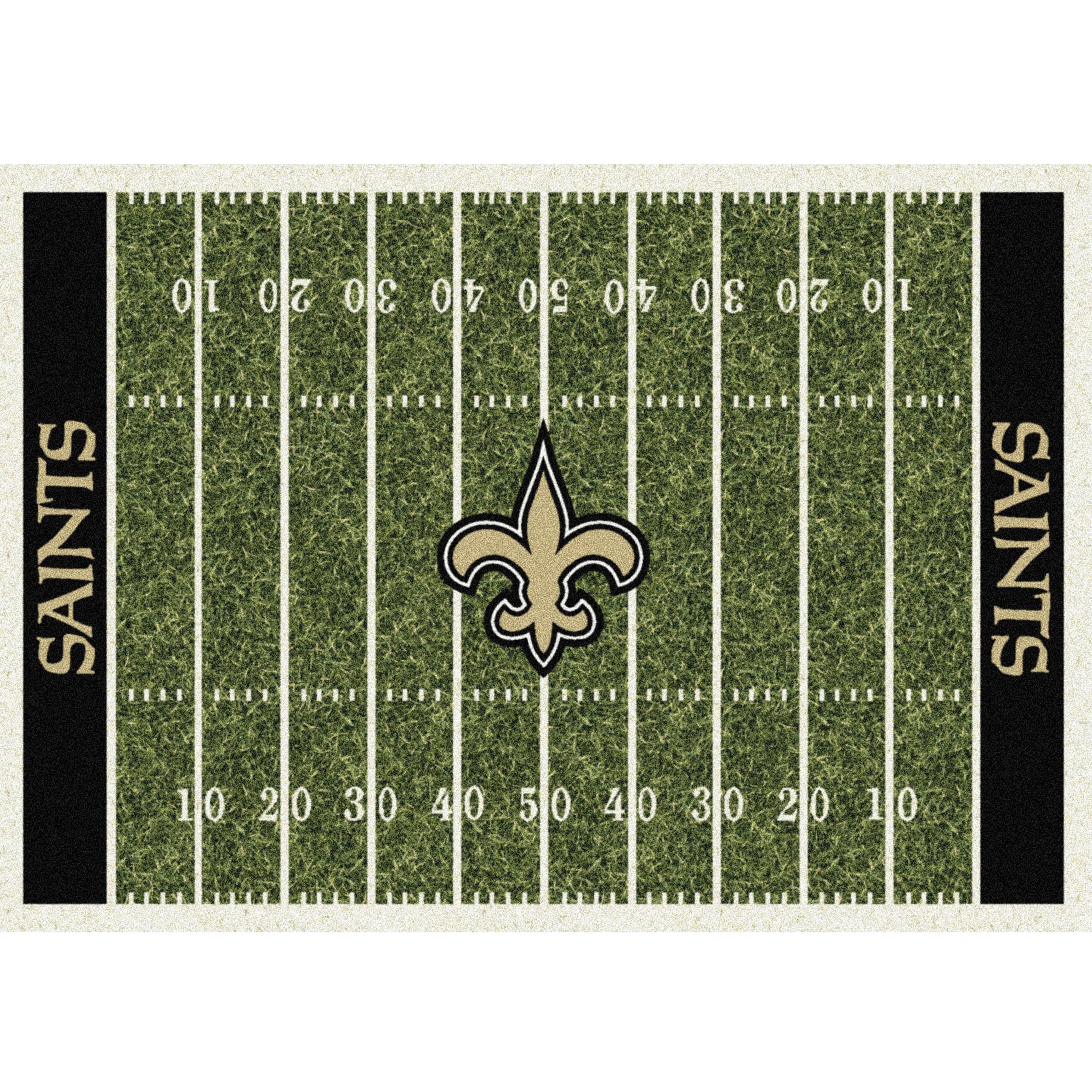 Imperial New Orleans Saints 5'4'' x 7'8'' Home Field Rug - Green ...