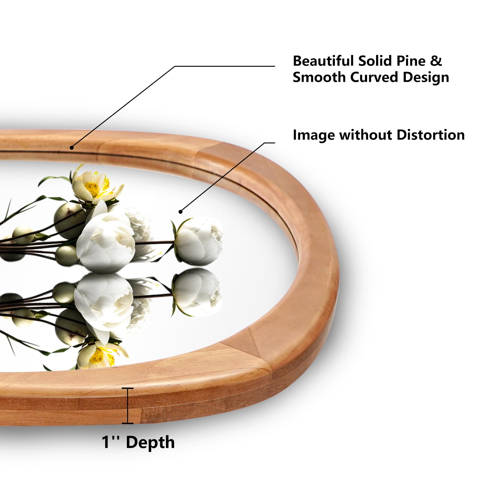 Cedar Assembly Asymmetrical Mirror Irregular Wall Mirrors Decorative ...