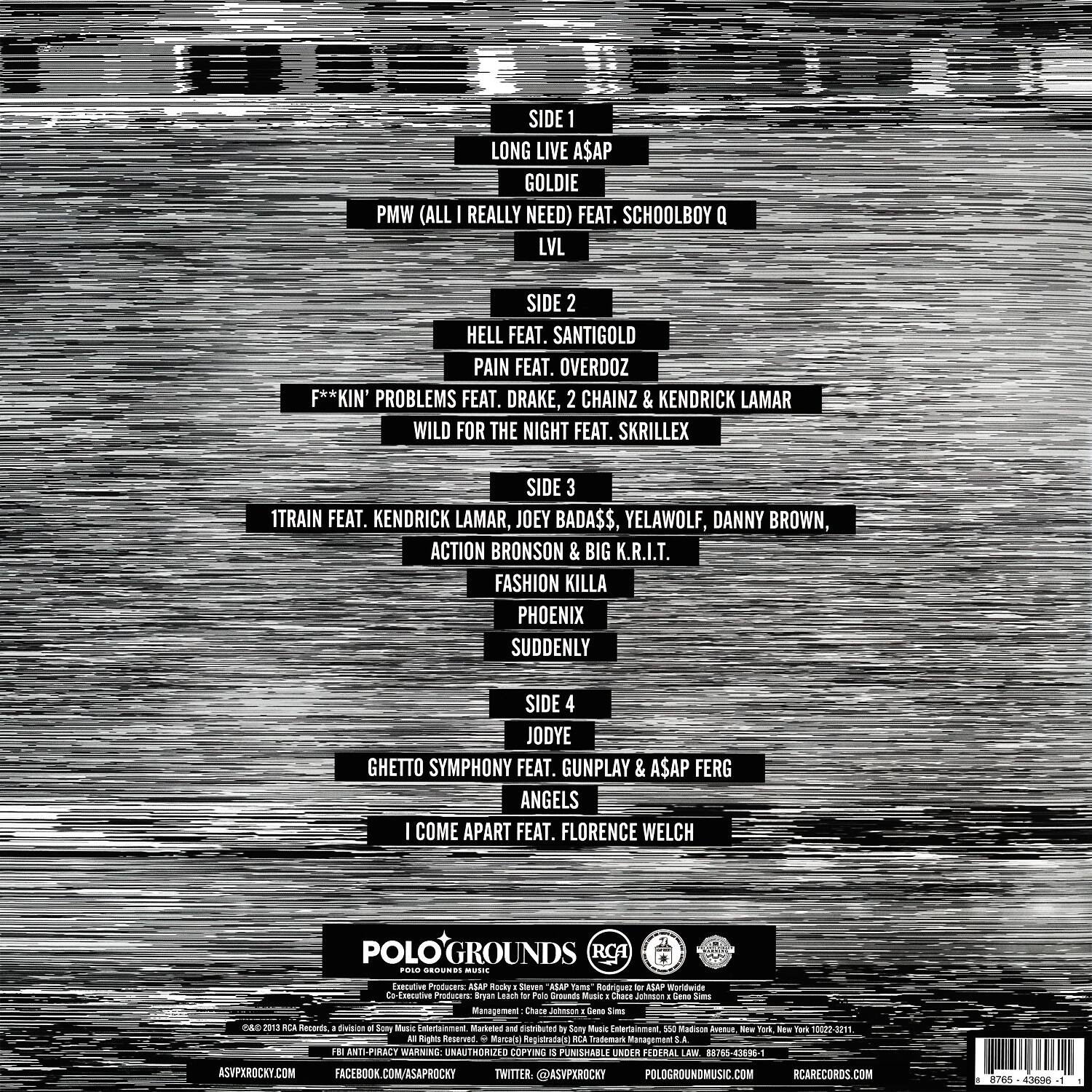 Asap Rocky Long Live Asap Album Cover