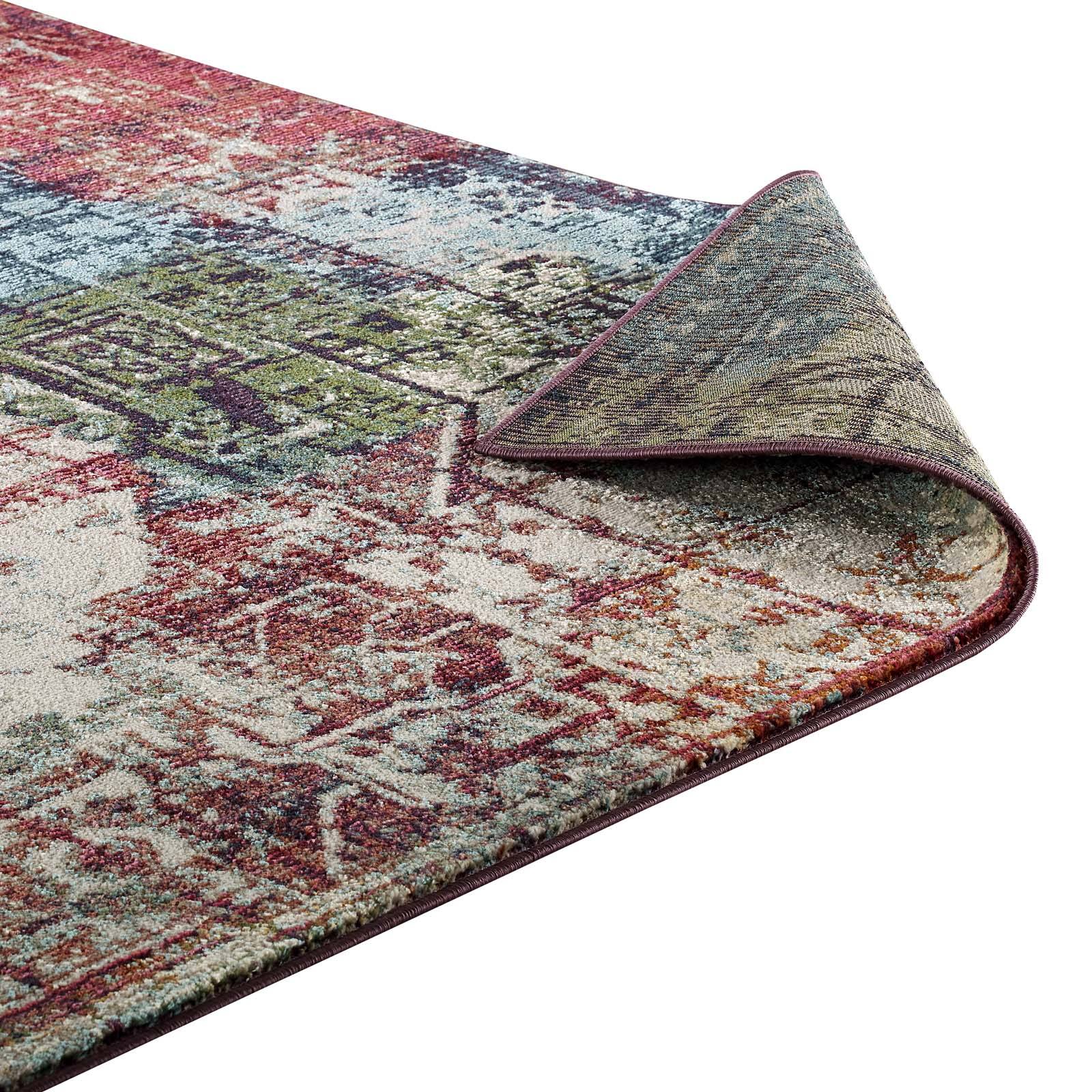 Modway Tribute Elowen Contemporary Modern Vintage Mosaic Area Rug ...