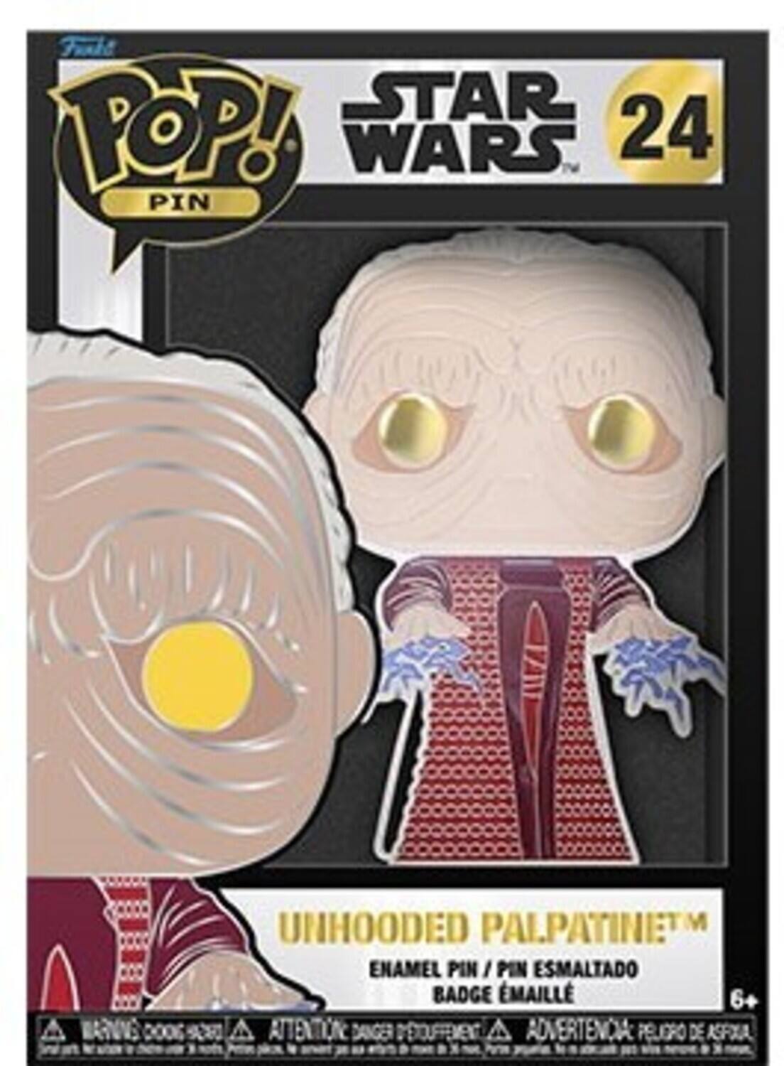 Funko POP! PINS STAR WARS: Unhooded Palpatine APPAREL Multicolor ...