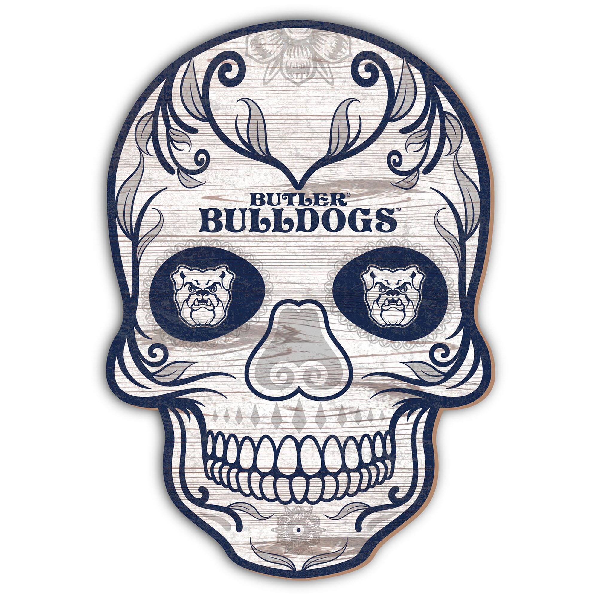 Fan Creations Butler Bulldogs 12'' Sugar Skull Sign Multicolor 5043230 ...