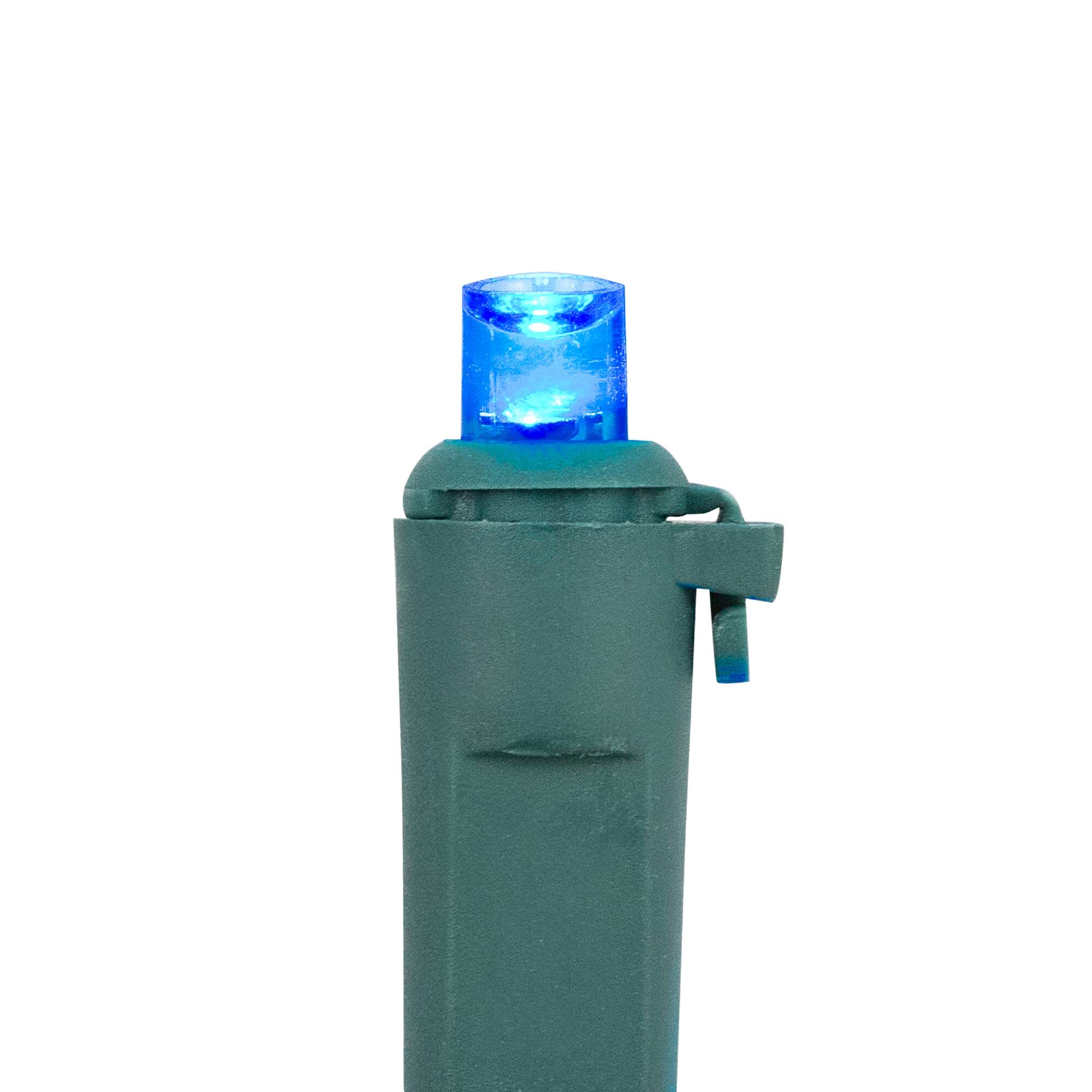 Northlight LED Wide Angle Christmas Lights color 16.25' Green Wire 50ct ...