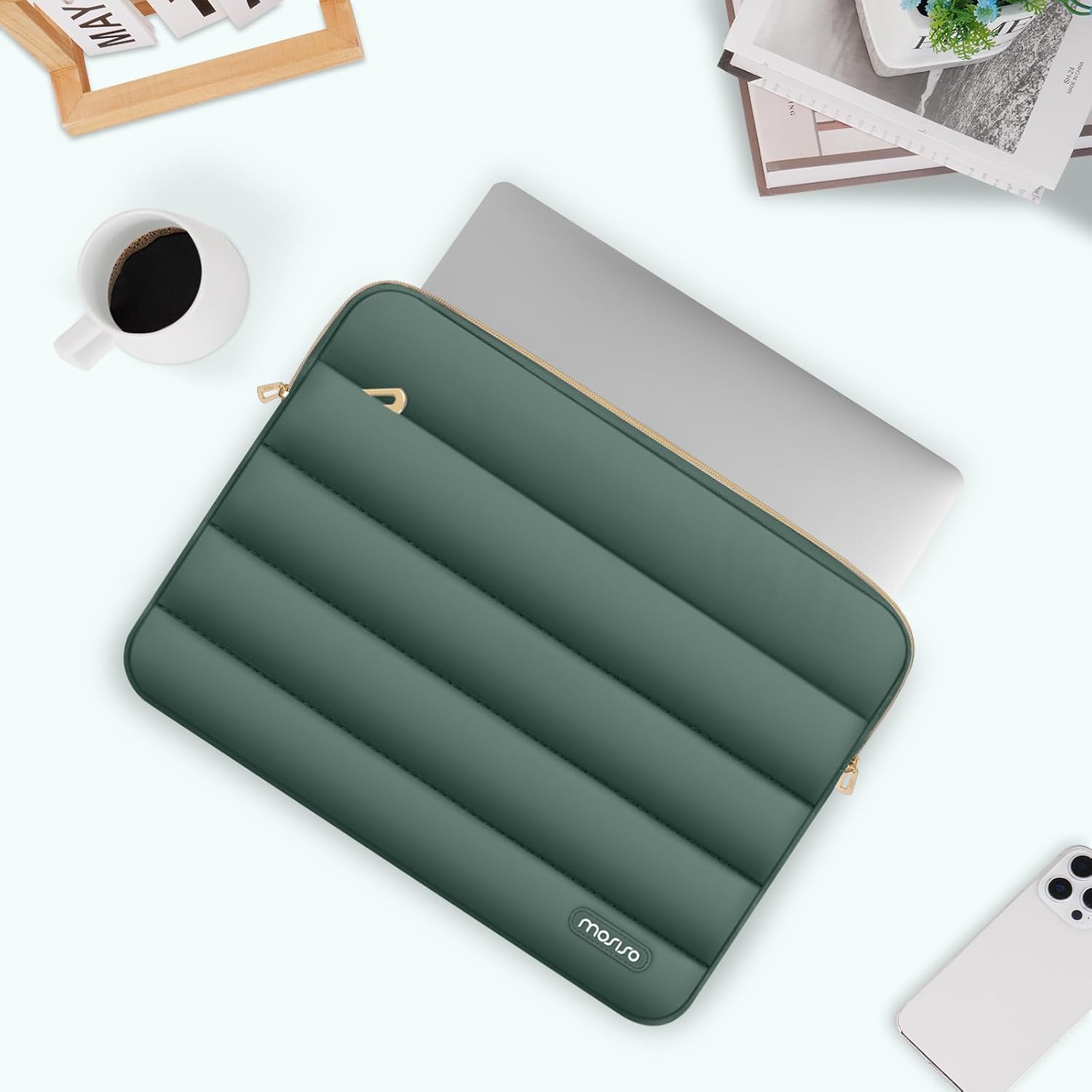 mosiso Puffy Laptop Sleeve 13 13.3 inch for MacBook Air 13 13.6 M4 M3 ...