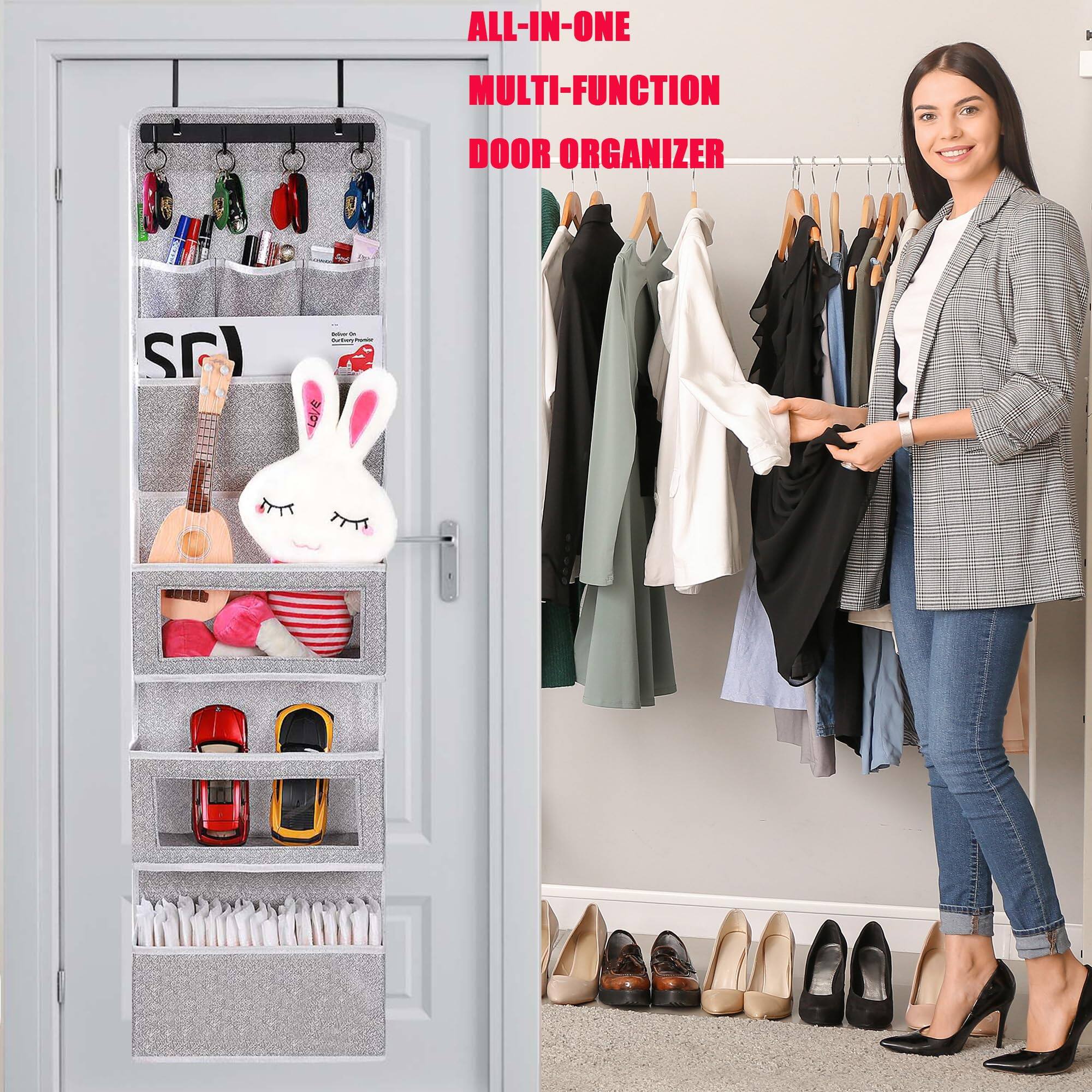 Dapper Styles All in one Over The Door Organizer Super Behind Storage ...