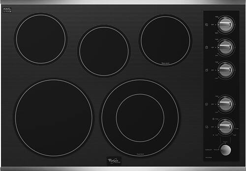 Best Buy: Whirlpool 30" Built-In Electric Cooktop Stainless steel ...