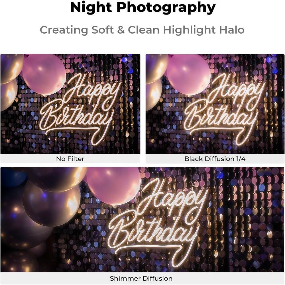 Schertz 49mm Shimmer Diffusion 1 Filter – 18 Layer Multi Coated Glimmer ...