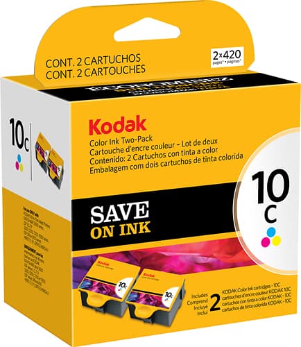Best Buy: Kodak 10C 2-Pack Ink Cartridges Multicolor 1829993