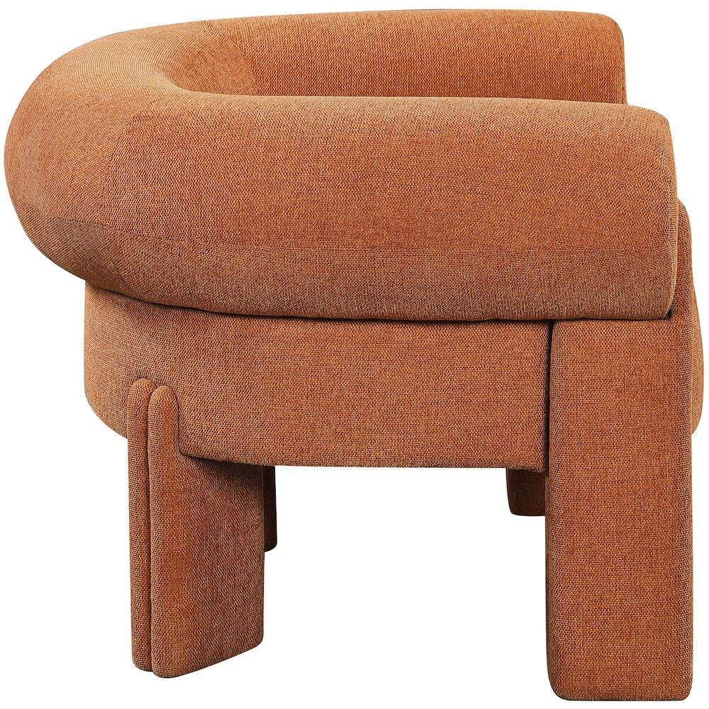 Meridian Furniture Stefano Cognac Polyester Fabric Accent Chair Brown ...