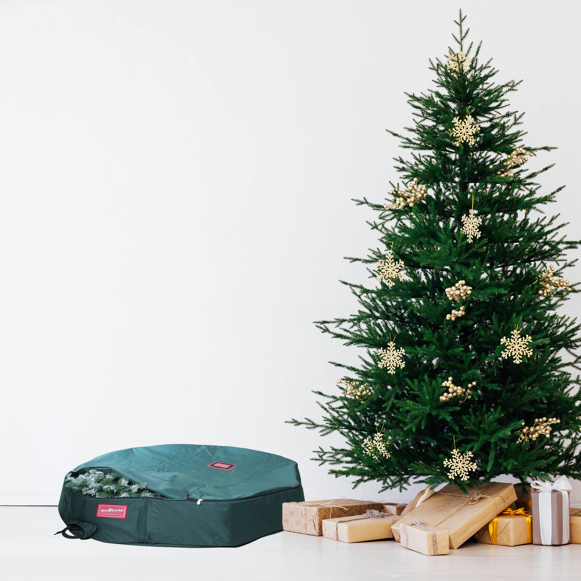 Tree Keeper Direct Suspended Hanging Christmas Wreath Storage Bag 48 ...