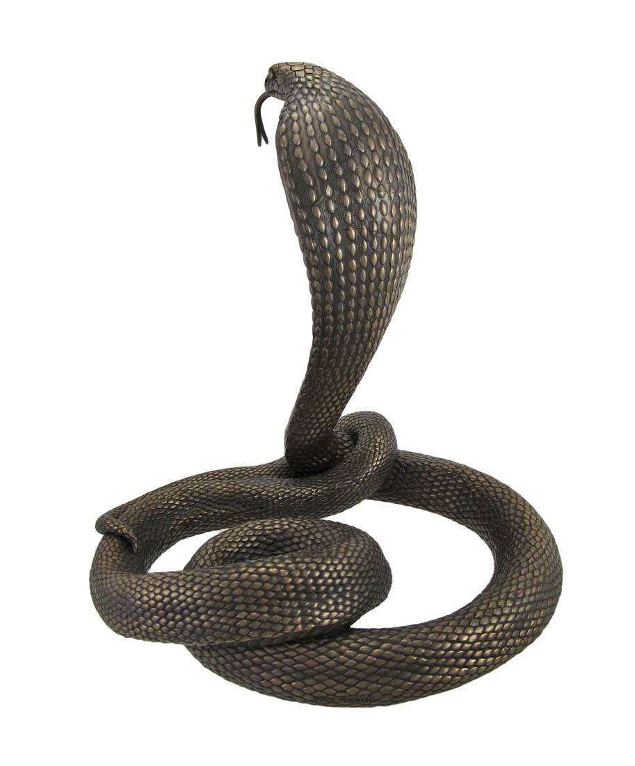 Veronese Design Large Bronzed King Cobra Statue Bronze WU75184A1 - Best Buy
