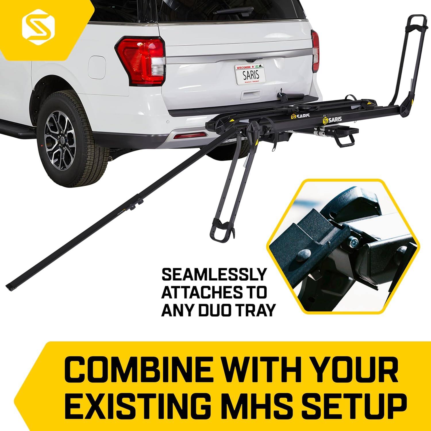 Saris MHS Ramp for Duo Tray Hitch Racks – 4' Long, 80 lb Capacity ...