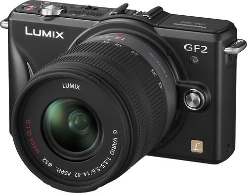 Best Buy: Panasonic Lumix GF2 12.1-Megapixel DSLR Camera with 14-42mm ...