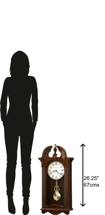 Howard Miller 625466 Malia Wall Clock 625466 Cherry Bordeaux Brown ...