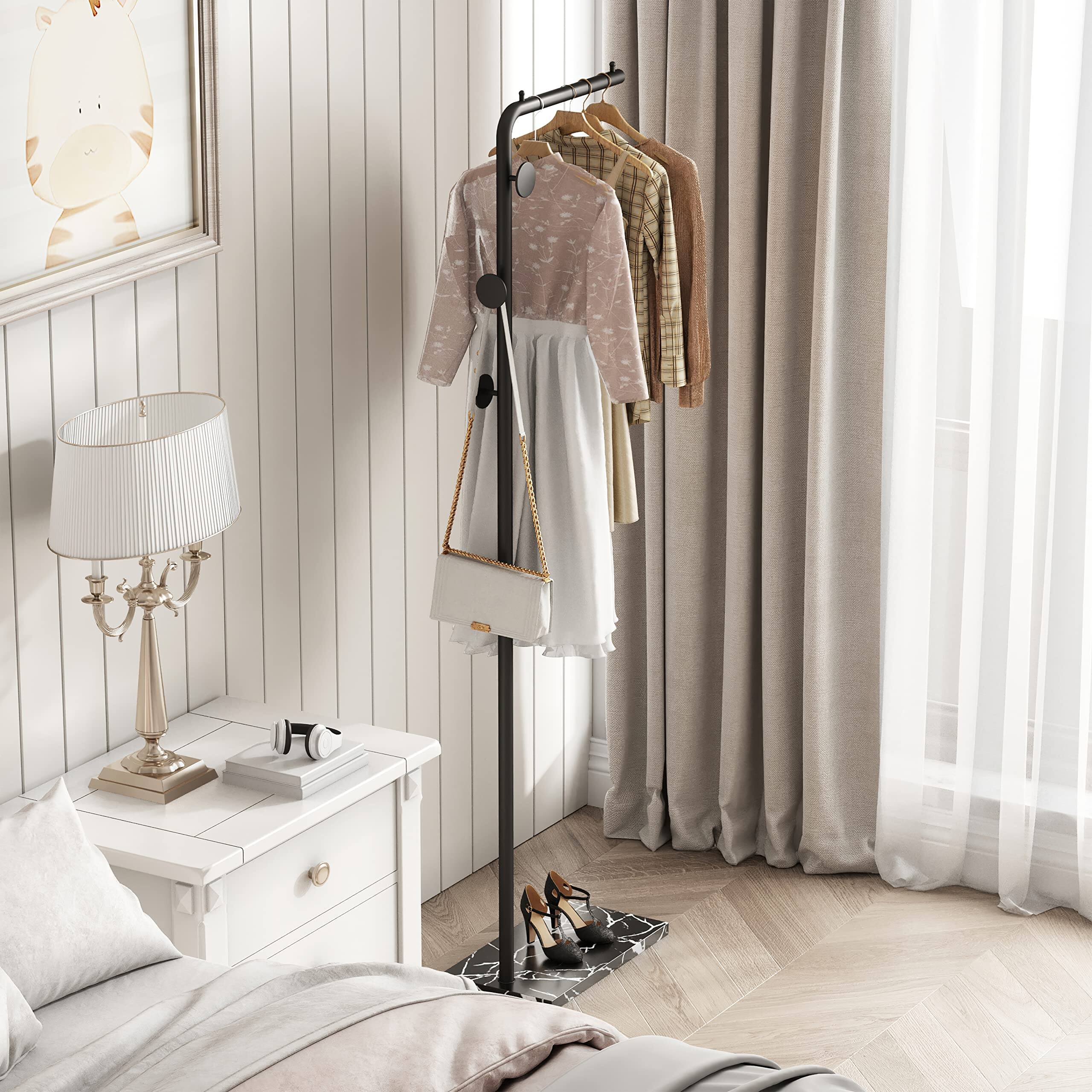 HM 1810 Metal Coat Rack Bracket Finish Stable Marble Base With High end ...