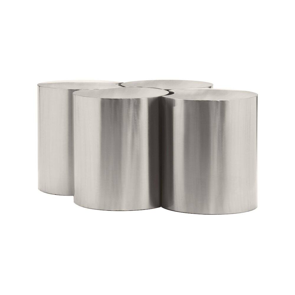 Meridian Furniture Dimple Coffee Table Silver 99081Silver-4D - Best Buy