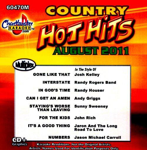 Best Buy: Chartbuster Karaoke: Country Hot Hits August 2011 [CD]