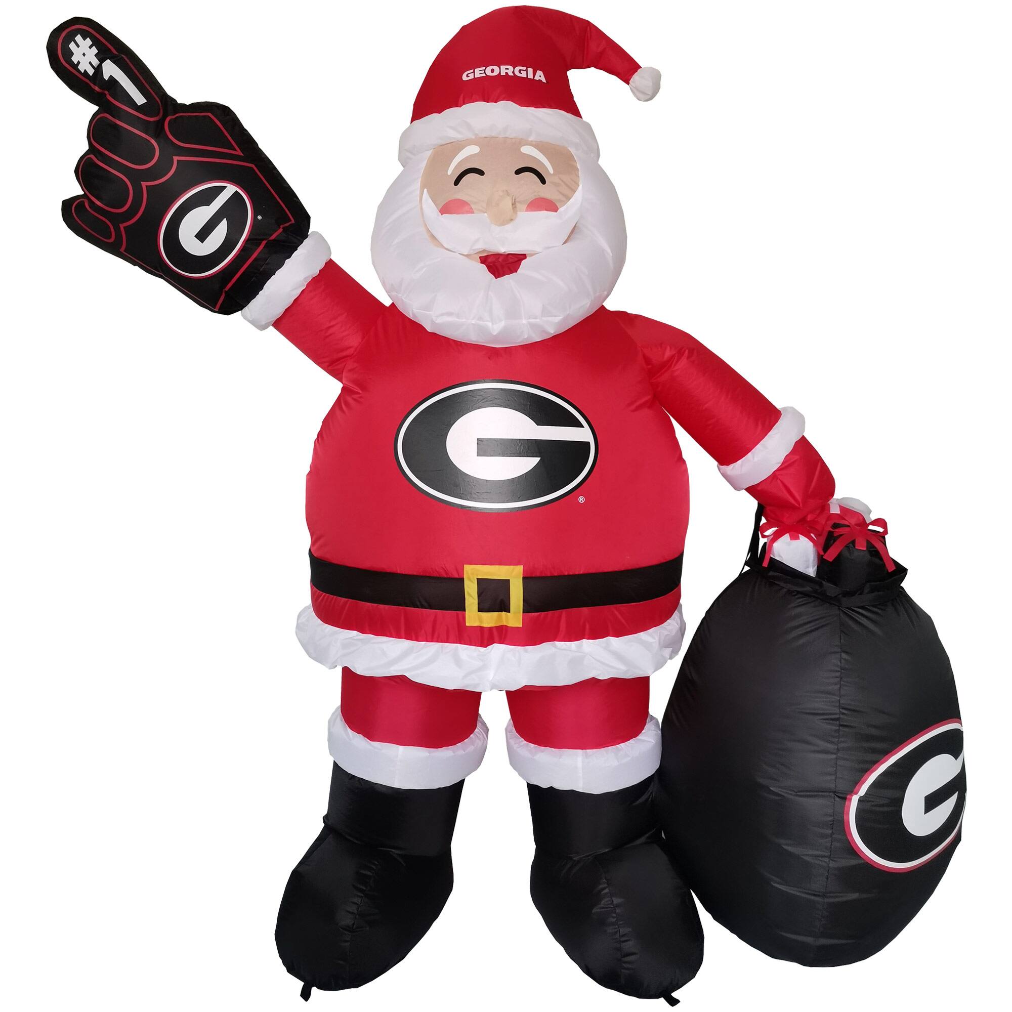 Logo Brands Georgia Bulldogs 7' Inflatable Santa Multicolor 3886398 ...