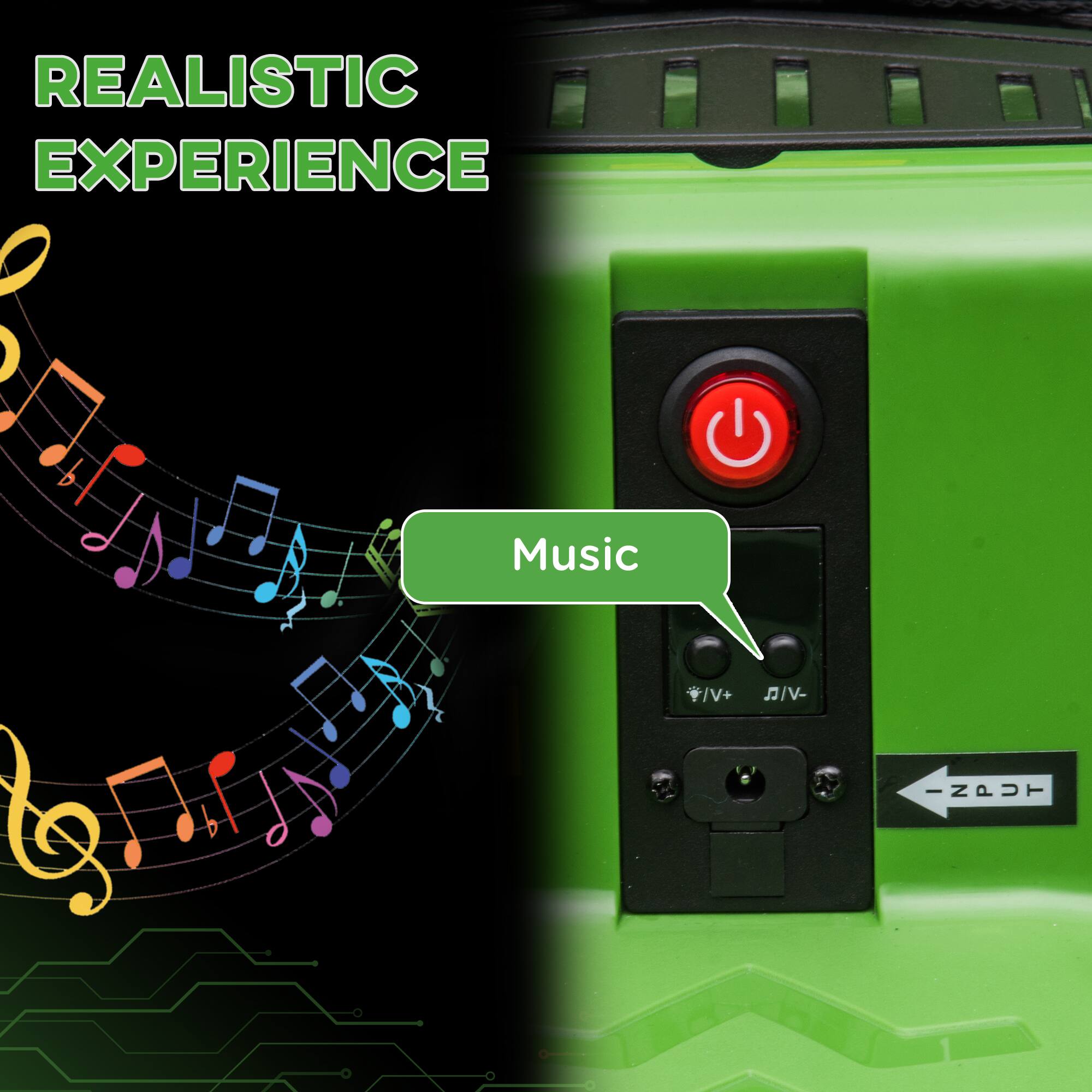 Aosom 12V Toddler Bumper Car with Remote Control, 360° Rotation Kids ...