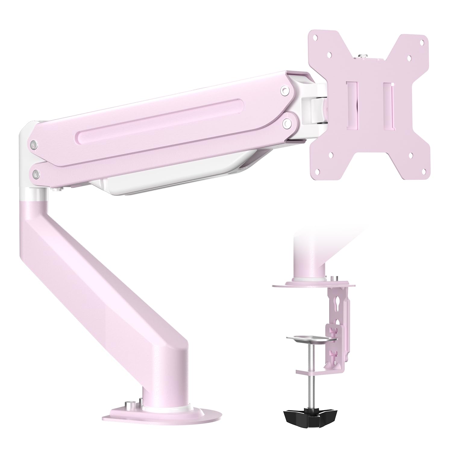 Hirose Alice Monitor Mount Gas Spring Arm Desk Fully Adjustable Fits 17 ...