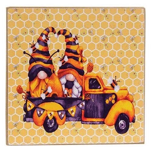 BreeBe *Bumblebee Gnomes In Truck Square Block Multi G06607 - Best Buy