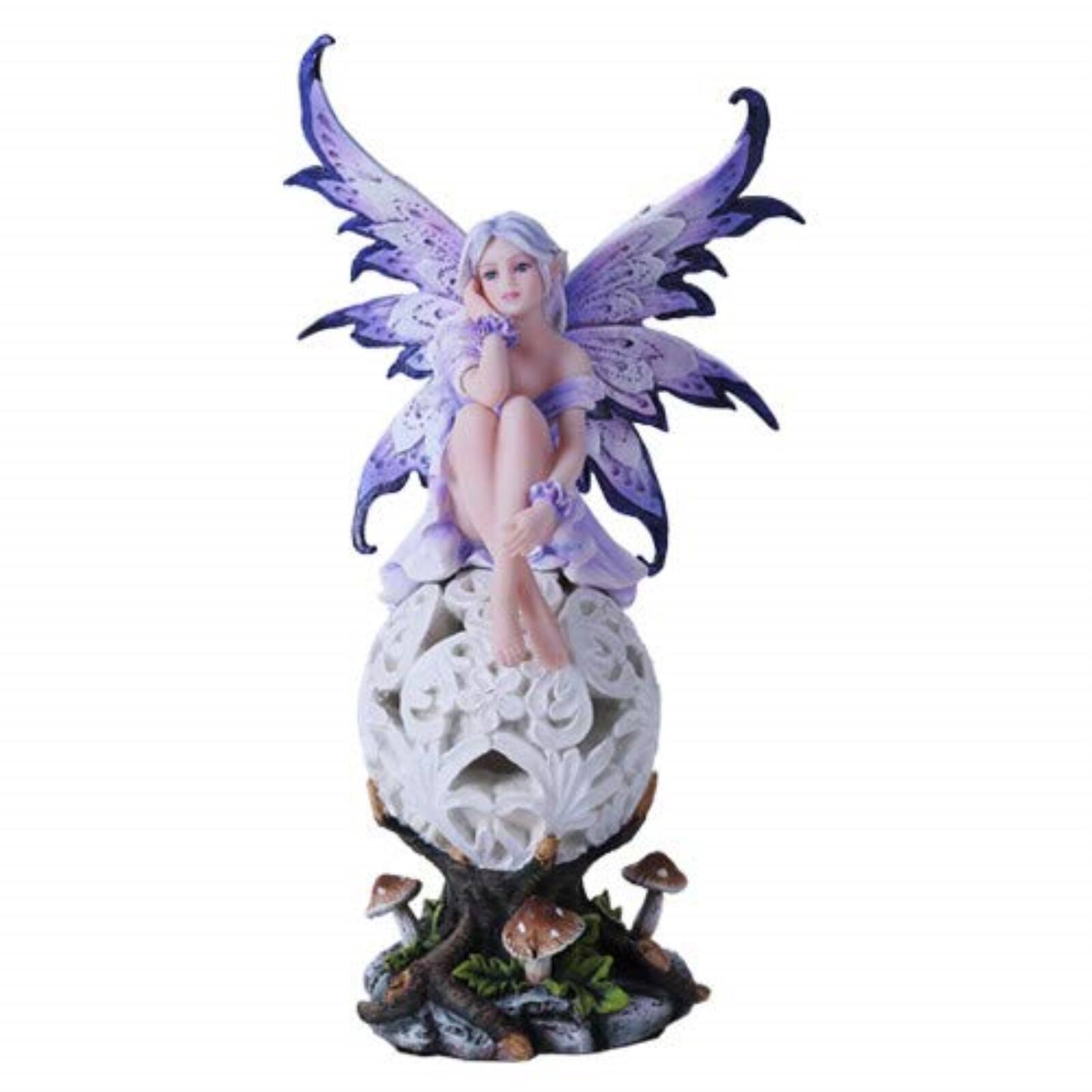Pacific Trading Elegante Flower Fairie Sitting on Changing Color LED ...
