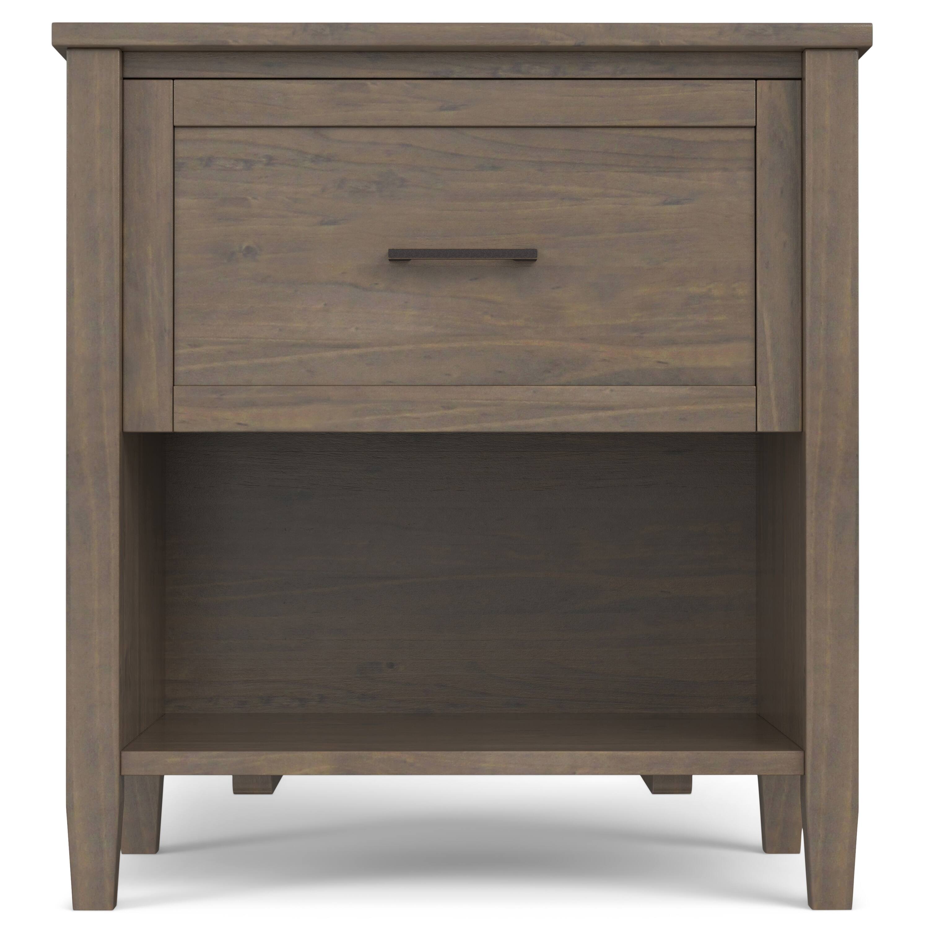 Simpli Home Ela SOLID WOOD 24 inch Wide Transitional Bedside Table ...