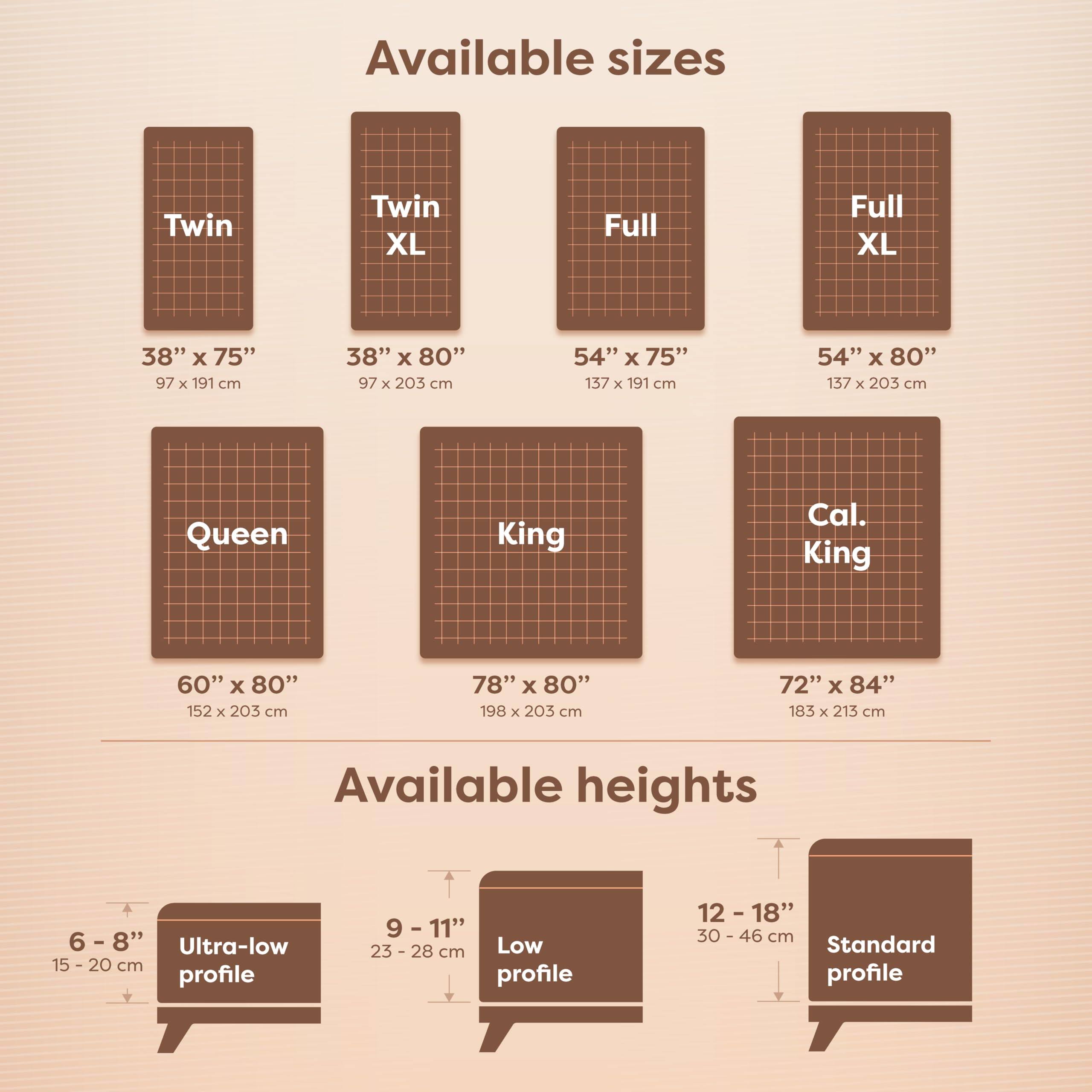 Comfort Essence Mattress Encasement Zippered Bed Dust Mite Proof Sleep Defense System Queen ...